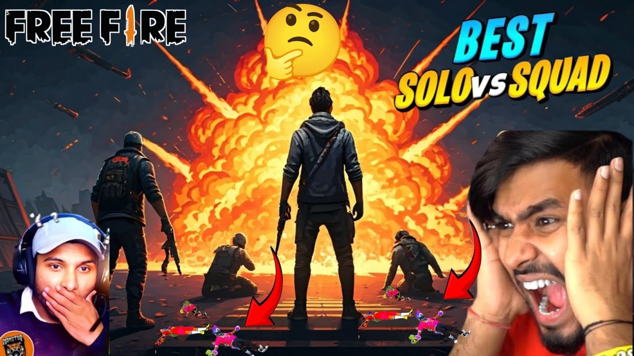 Free Fire: 1v4 -Dominate the Squad withPro TipsFree Fire Solo vs Squad ...