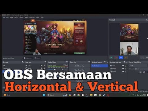 Mudah Buat Video Short - OBS Horisontal dan Vertical Bersamaan - YouTube