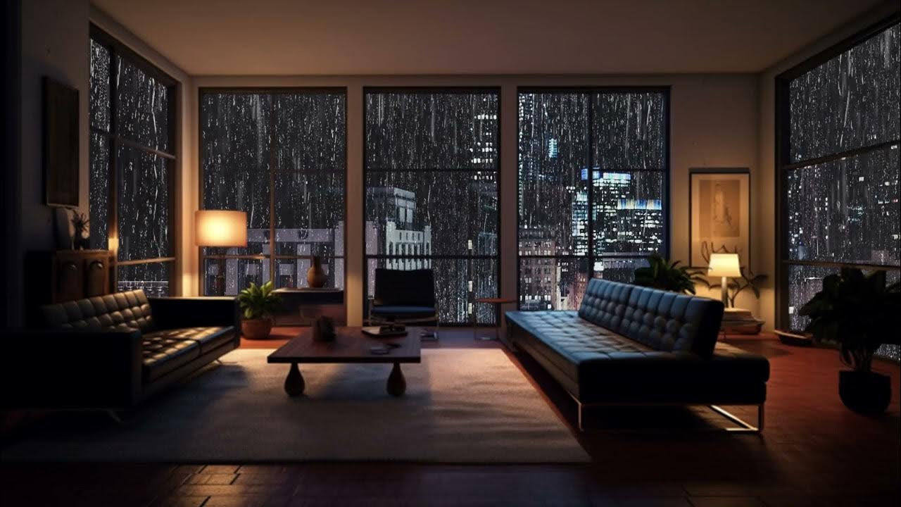 Rain by Window | Chill in the Living Room with the Heavy Rain Outside ...