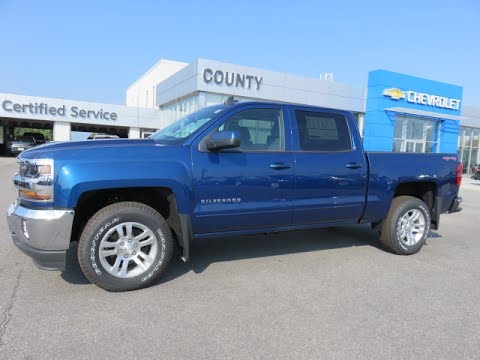 2017 Silverado LT 4WD Crew Cab Deep Ocean Blue Metallic - YouTube