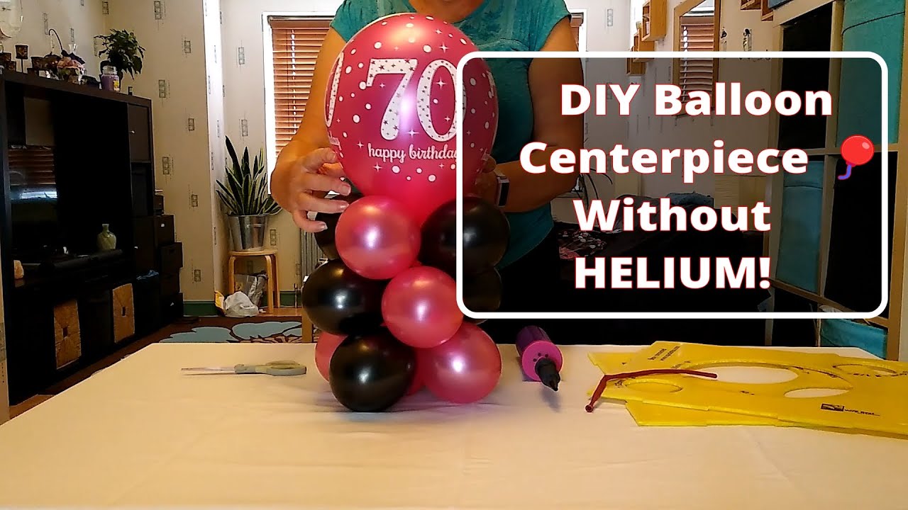 How to Make a Simple Balloon Table Centrepiece🎈 Without Helium | Easy ...