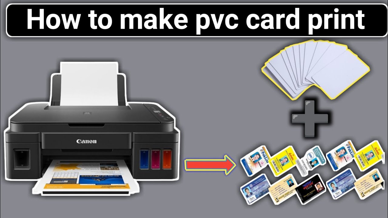 PVC Card Me Print kese Kare Cannon Printer Se Orginal Jaisa 2024 | PVC ...