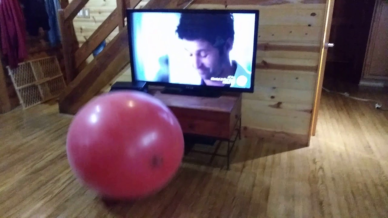 RED WEATHER BALLOON DEFLATE - YouTube