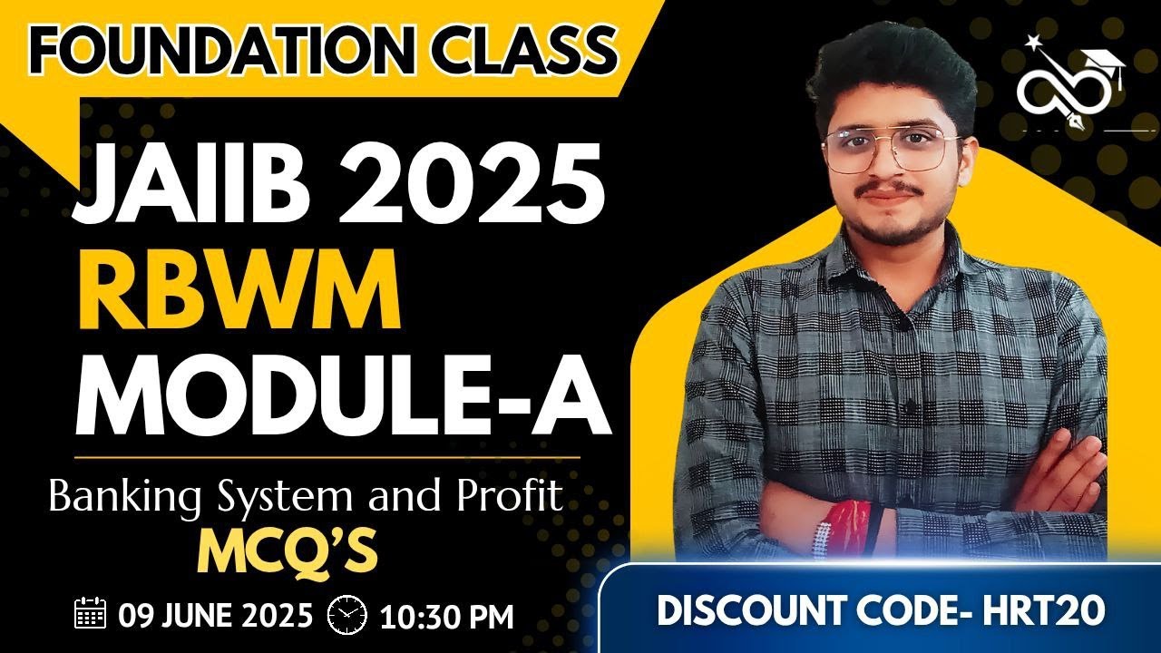 JAIIB Exam I BANKING SYSTEM AND PROFIT I Module-A I PRACTICE QUESTIONS I RBWM - YouTube