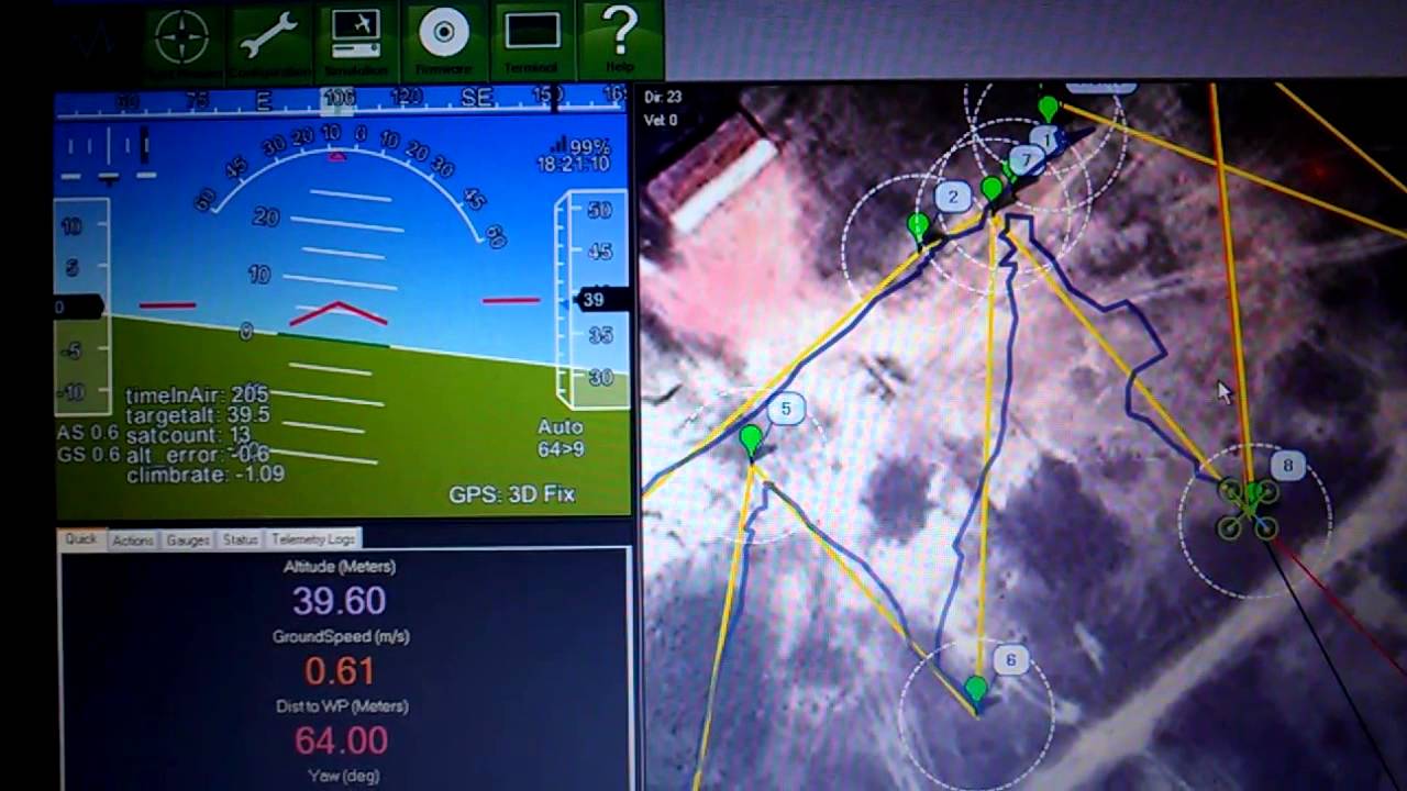 Arducopter 2.9 Auto mode test - YouTube