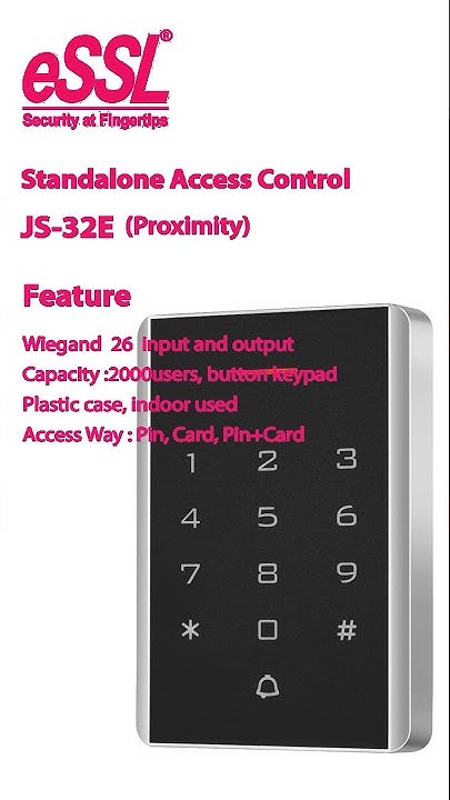 Essl JS-32E standalone access control #essljs-32e - YouTube