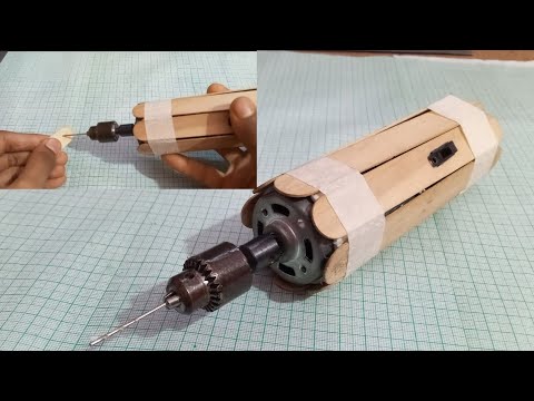 how to make mini drill machine || how to make drill machine || dc drill ...