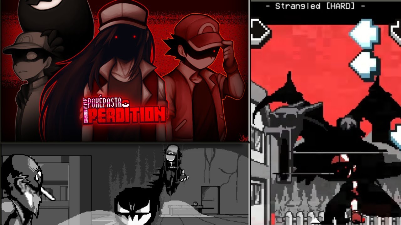 Friday Night Funkin Poképasta Perdition DEMO (Vs Glitch Red,Strangled ...