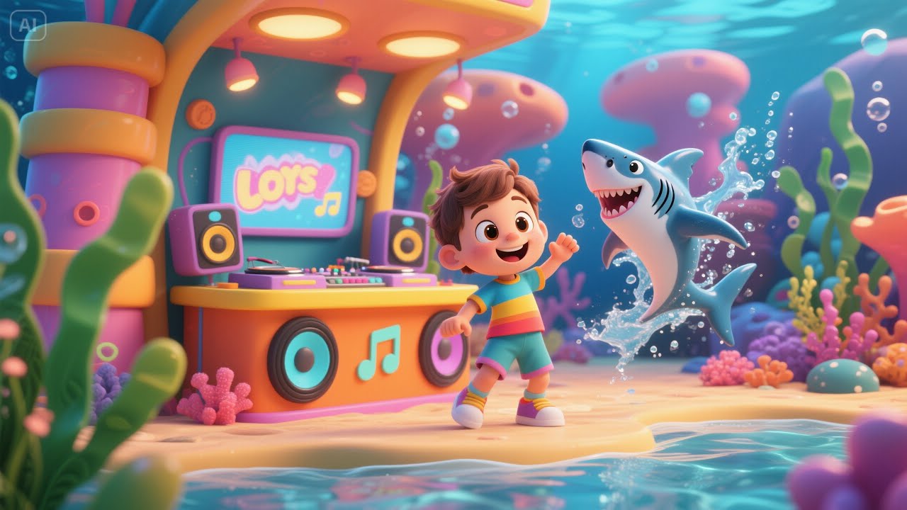 Sharky Party – Baby Shark Dance Time | Popular Nursery Rhyme ...