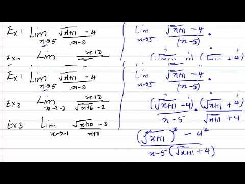 Evaluating Limits by Conjugate Method - YouTube