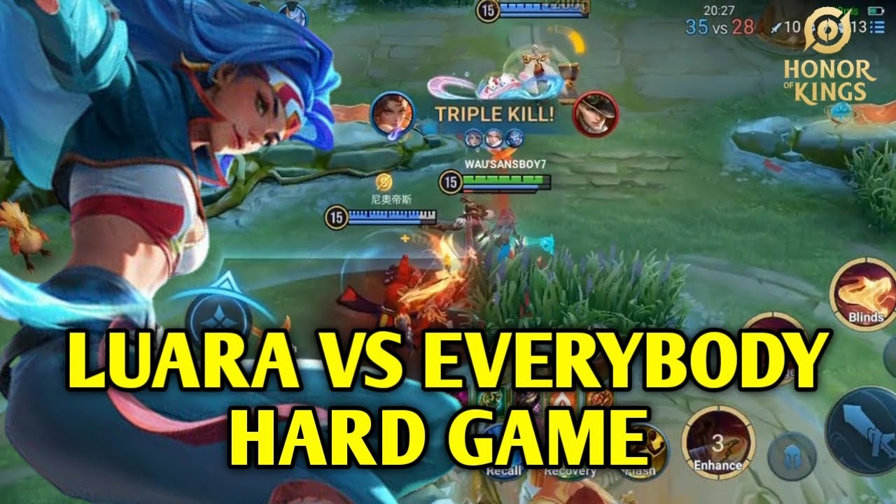 HOK : GAMEPLAY LUARA HARD GAME | EPIC COMEBACK - HONOR OF KINGS - YouTube