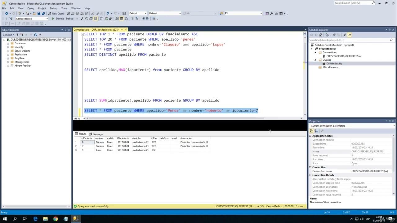 SQL Sever curso completo Operador OR - YouTube