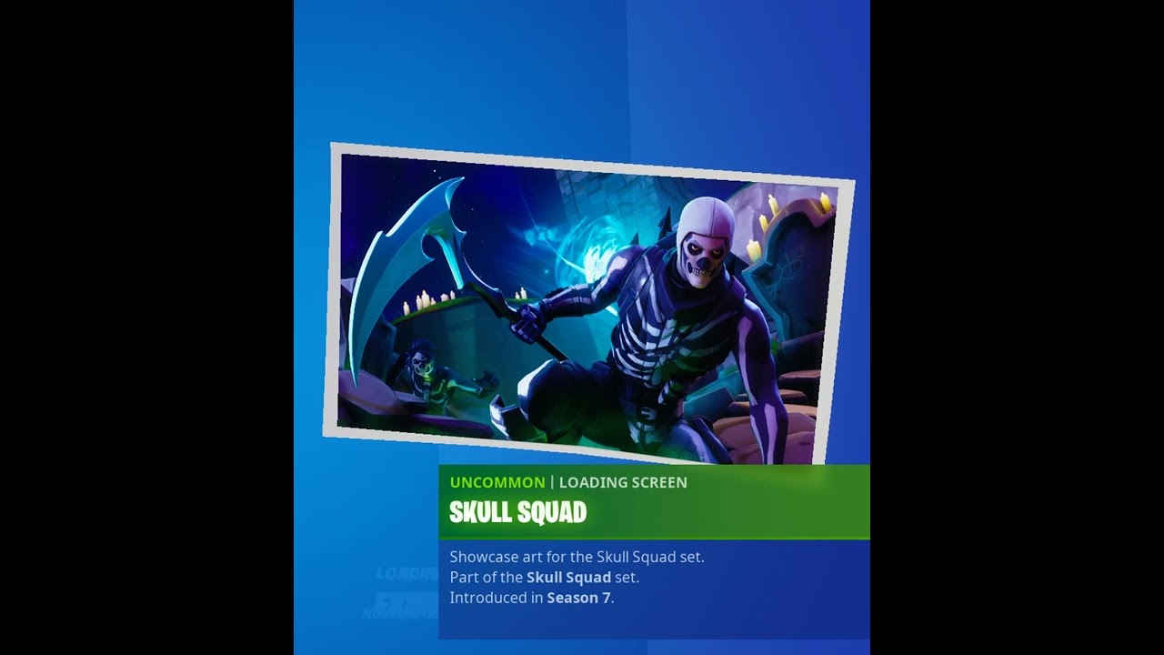 Fortnite Skull Squad loading screen - YouTube