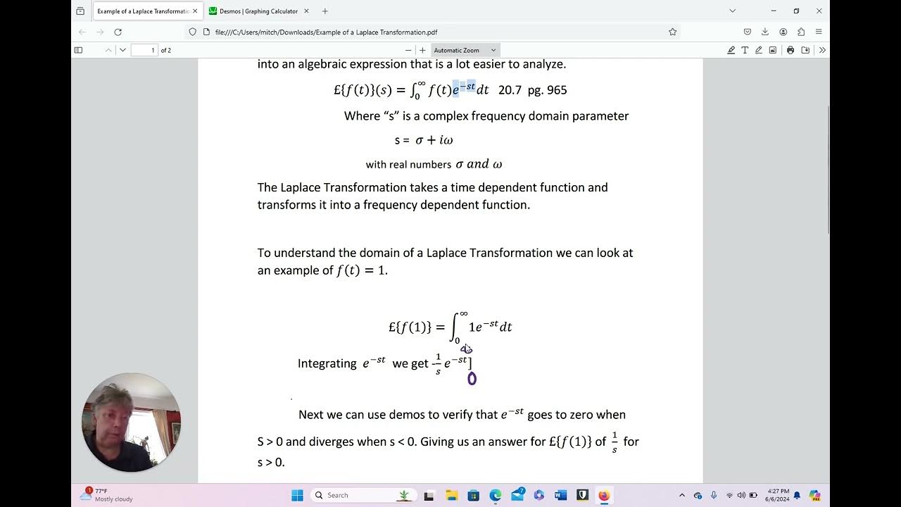Understanding Laplace Transformations with Examples 📊 - YouTube