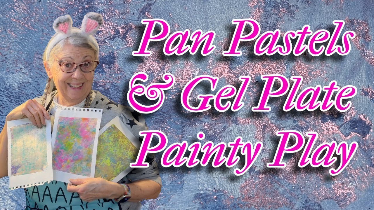Possum Painty Play Today: Pan Pastels & Gelli Plate! - YouTube