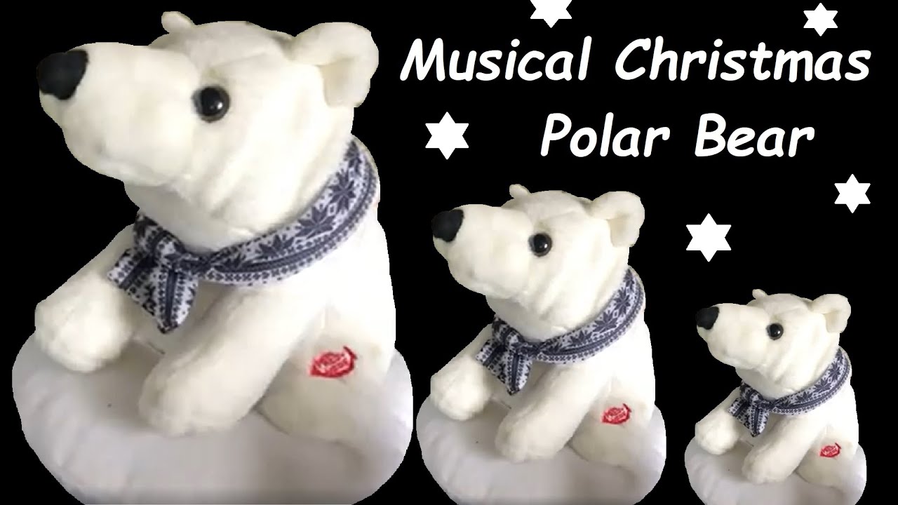 Jingle Bell Rock Musical Polar Bear Moving Dancing Soft Toy Christmas ...
