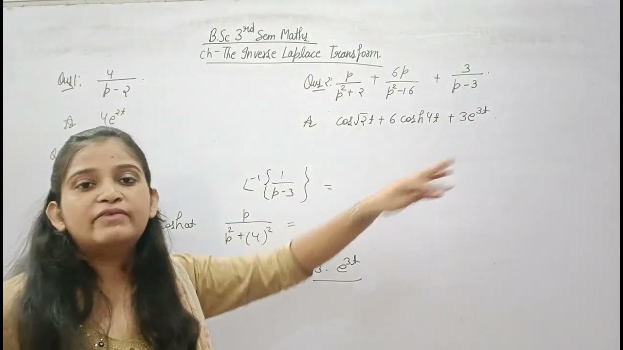 B.Sc 3rd sem Maths || Ch- Inverse Laplace Transform || By Jyoti Chaudhary ️ ️ - YouTube