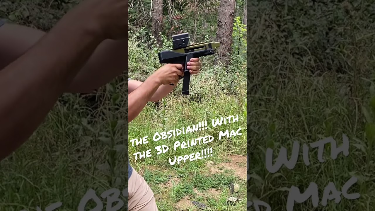 3D Printed Mac 11 Upper!!! On the Obsidian! Brought to you by the ...