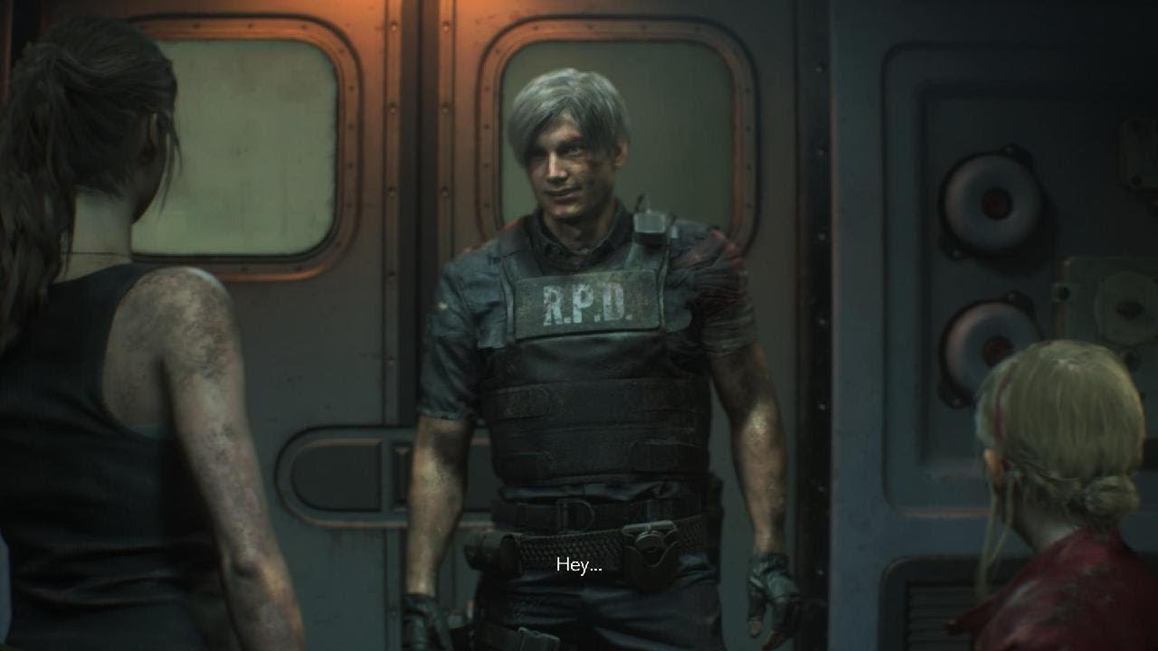 RESIDENT EVIL 2 Leon Ending - YouTube