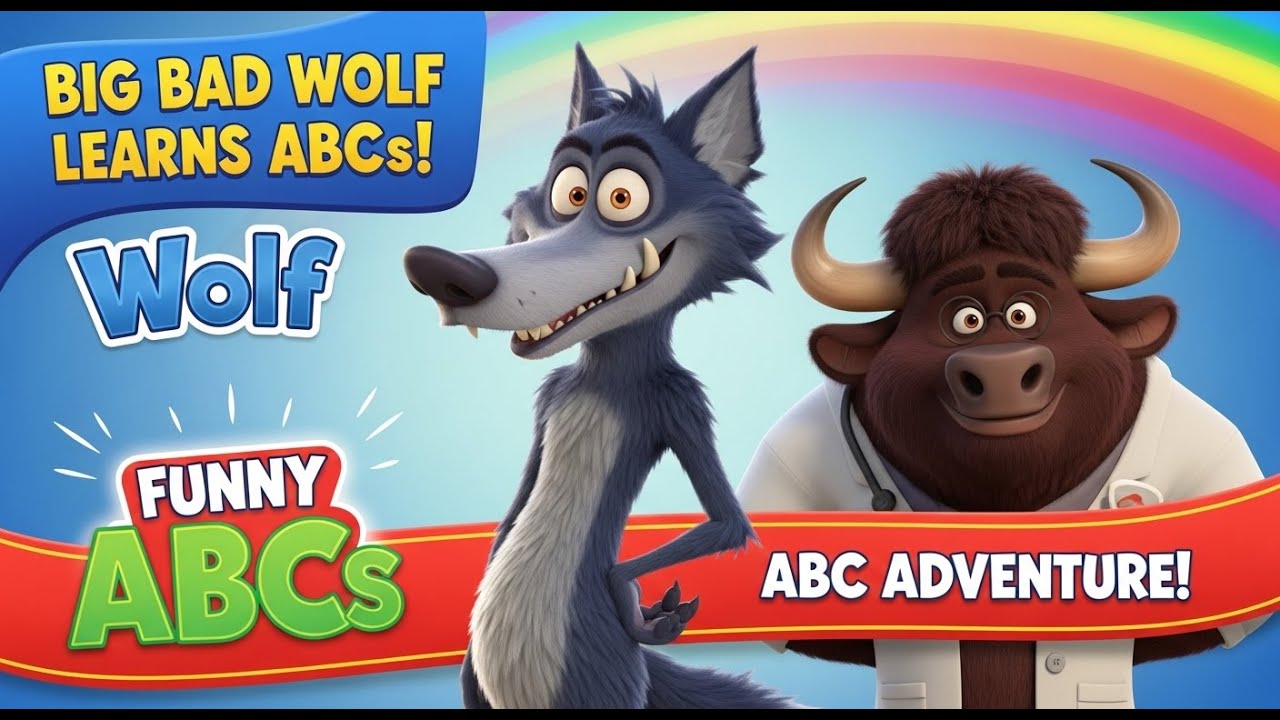 Big Bad Wolf ABC Adventure Part 1 | True Friendship Kids Story | ABC ...