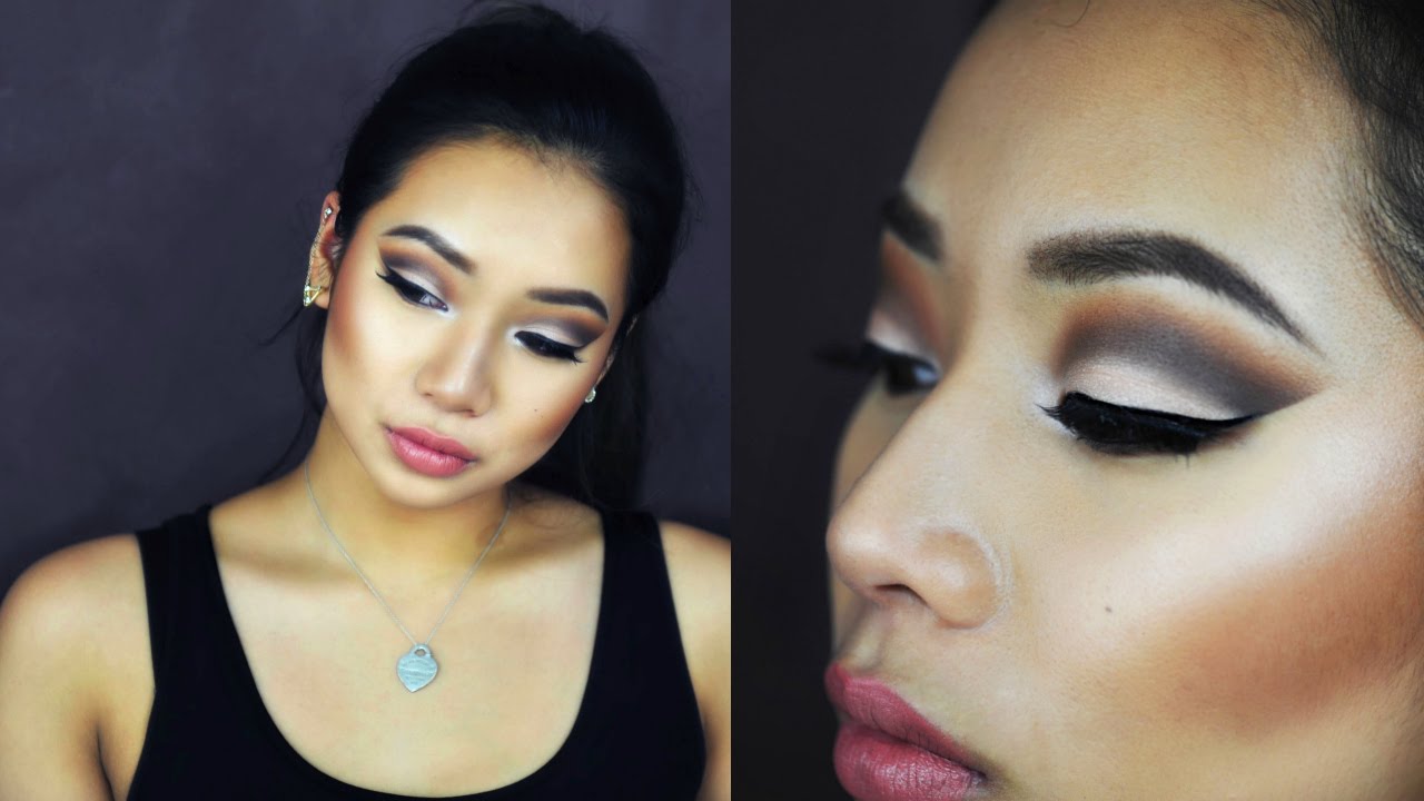 Beginners Simple Drugstore Cut Crease Makeup Tutorial ♡ - YouTube