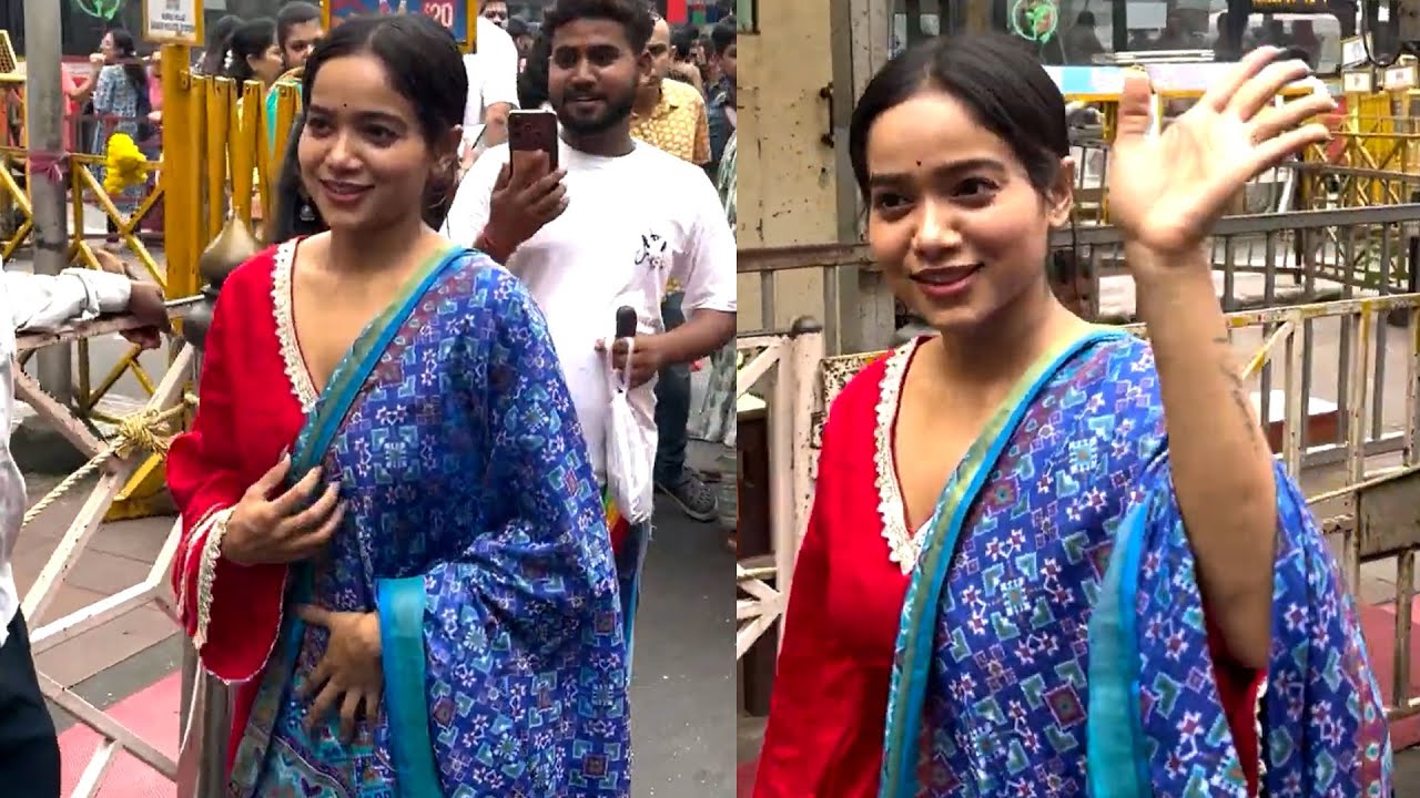 Manisha Rani visited the Siddhi Vinayak Temple for darshan.| Filmy ...