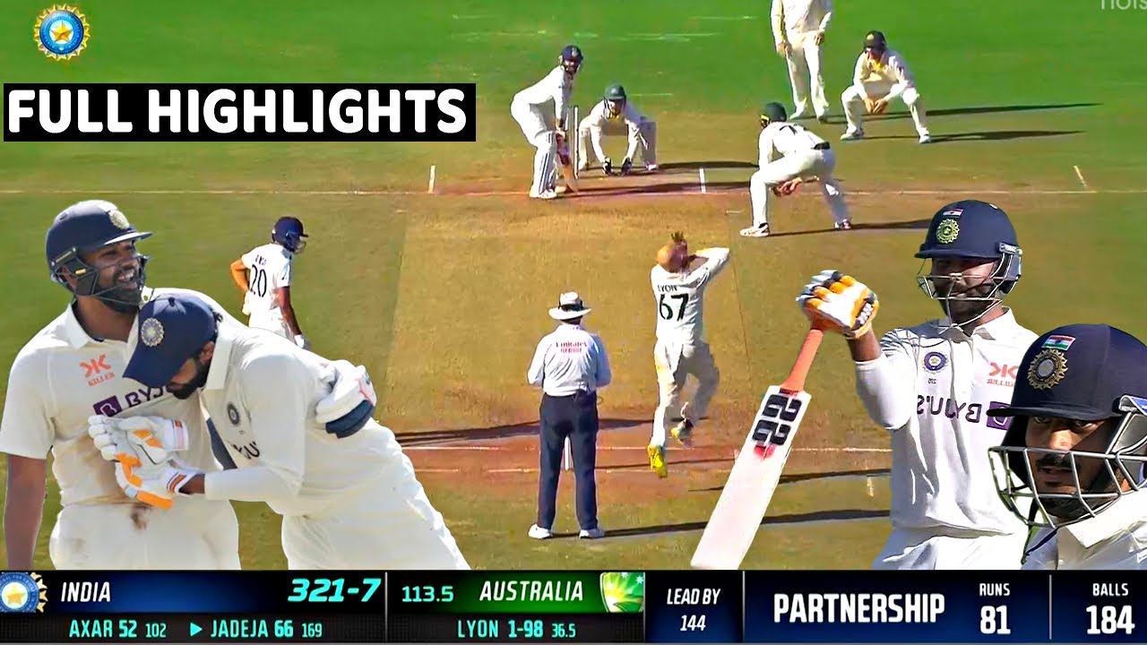 India vs Australia 1st Test Day 2 Full Highlights, Ind vs Aus 1st Test ...