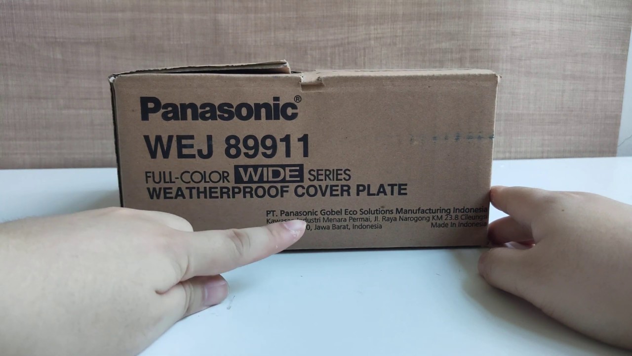 Panasonic Plat Penutup Saklar WEJ 89911 - YouTube