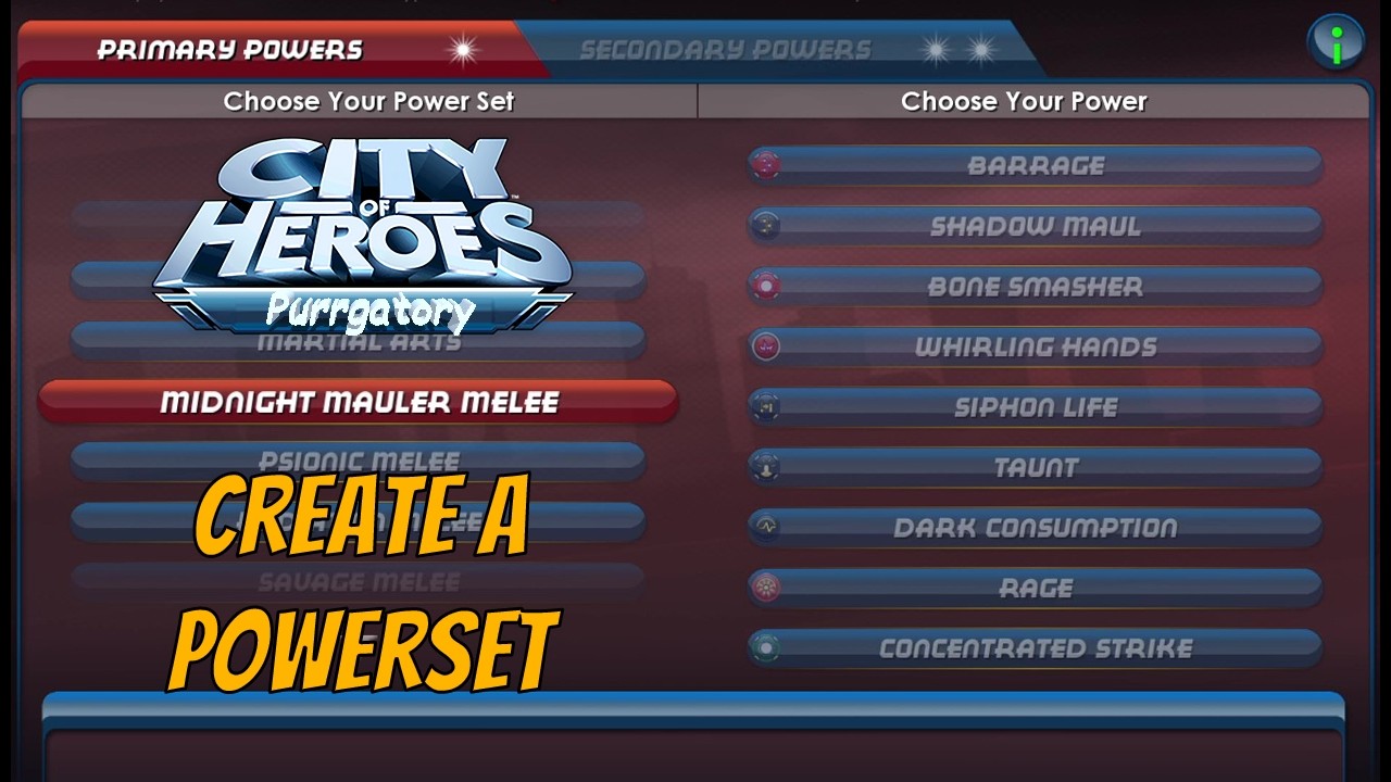 This Secret Feature Lets You Design Custom Powersets for City of Heroes ...