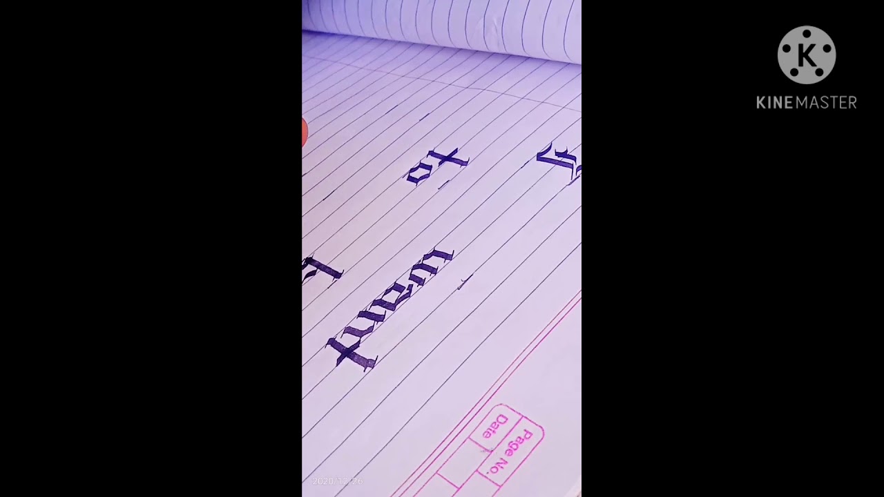 Gothic Advance Calligraphy by Janhavi Shinde!! - YouTube
