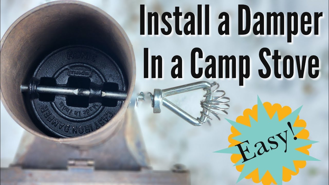Easily Install a Wood Stove Damper - YouTube