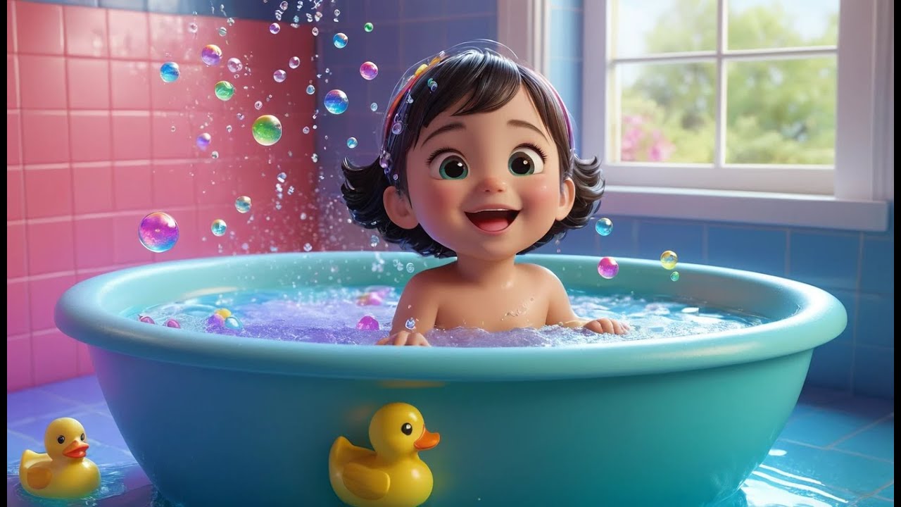 Splish, Splash, A Rainbow Bath | Fun Water Song for Kids | Colorful Bathtime Rhyme - YouTube