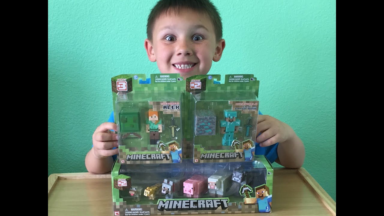 My new Minecraft toys - YouTube