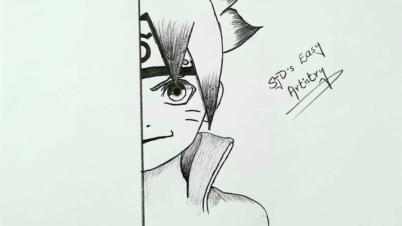 How To Draw Boruto Uzumaki Step By Step || Simple Anime Drawing || Art ...