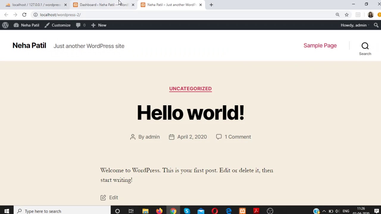 Assignment 10(wordpress site design) - YouTube