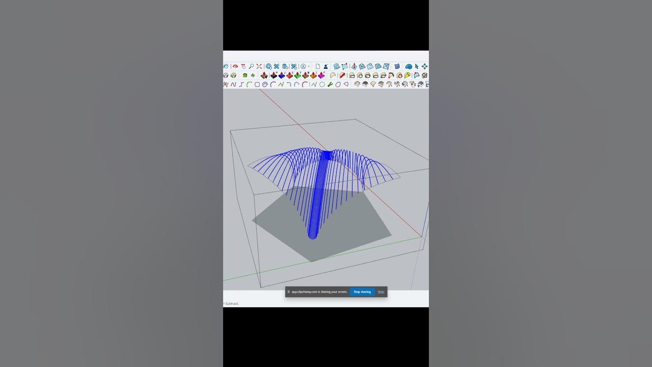 sketchup tutorial / create complex bamboo structure - YouTube