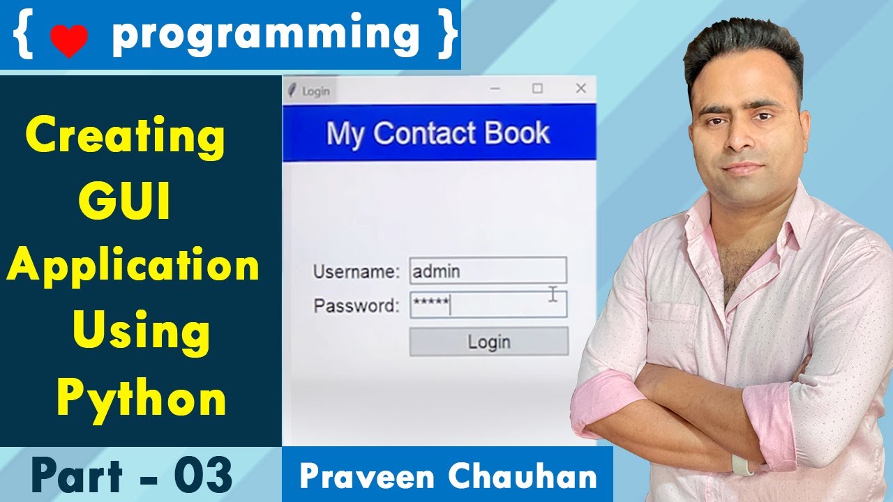 Part 03 Creating Gui Project Using Python My Contact Book Project
