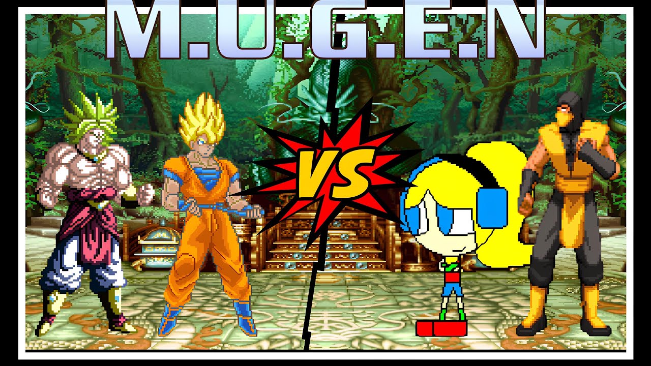 [MUGEN] SSJ Son Goku & Broli vs. DJ Reshia & Scorpion - YouTube
