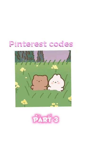 Pinterest codes Part 3 😉 #aesthetic #video #pinterest #codes #viral# ...