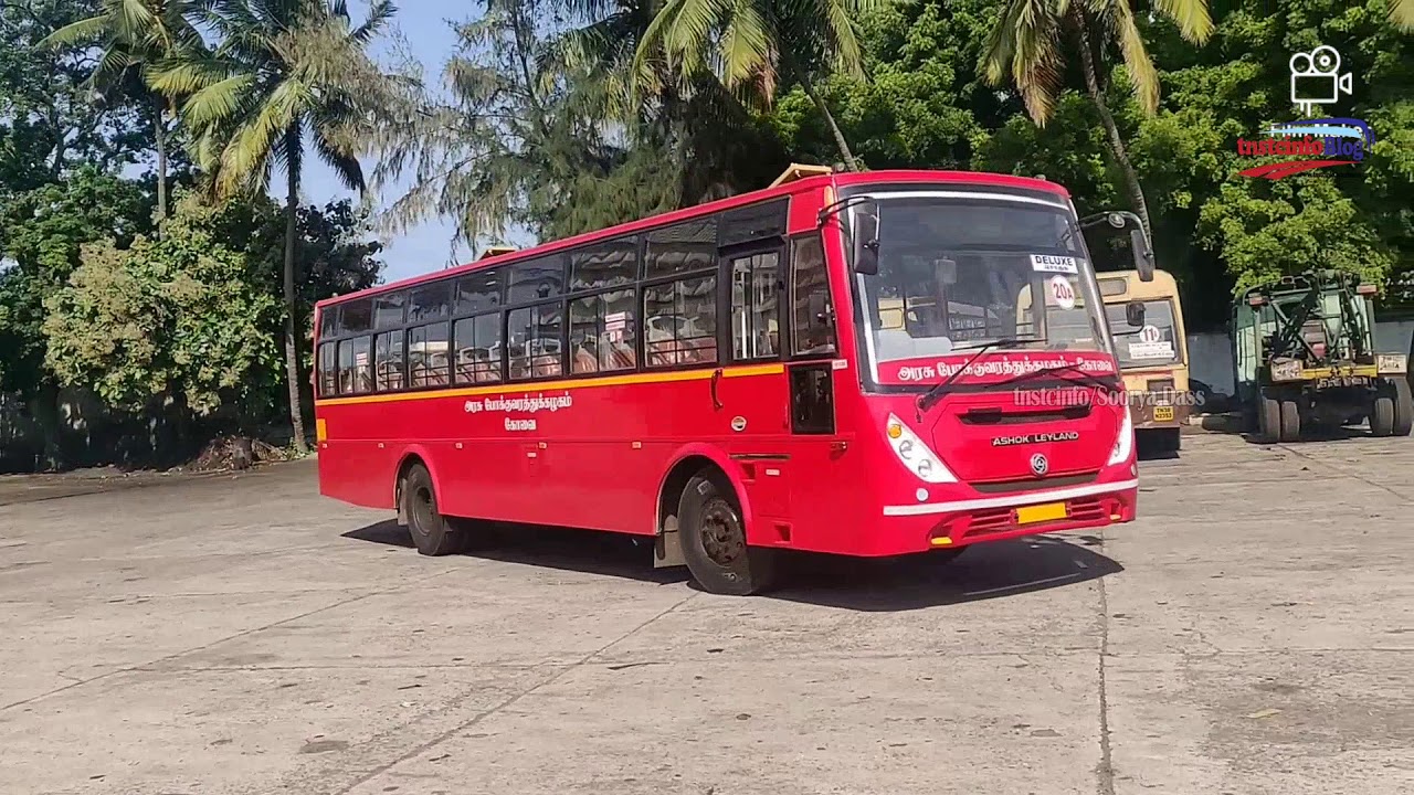 Welcoming of the RED TOWN BUSES to Coimbatore. - YouTube