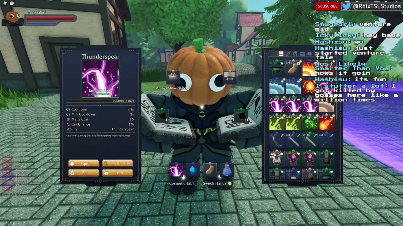 Roblox Venture Tale Stream - Book Leveling - YouTube