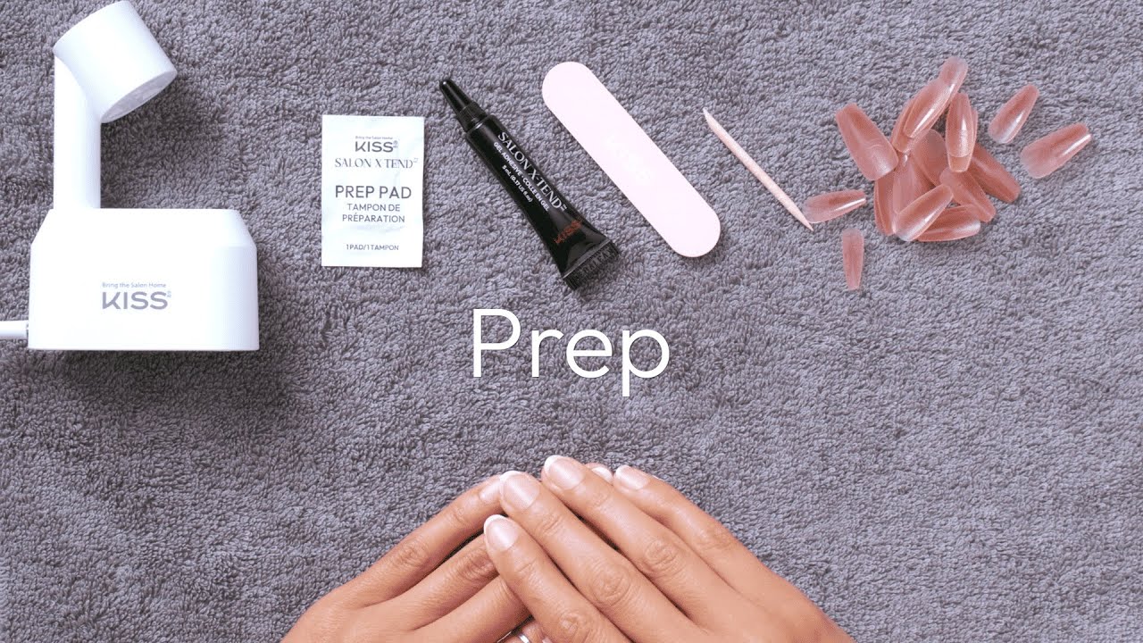 How To Apply Salon X-Tend Gel Nail Extensions Like A Pro - YouTube