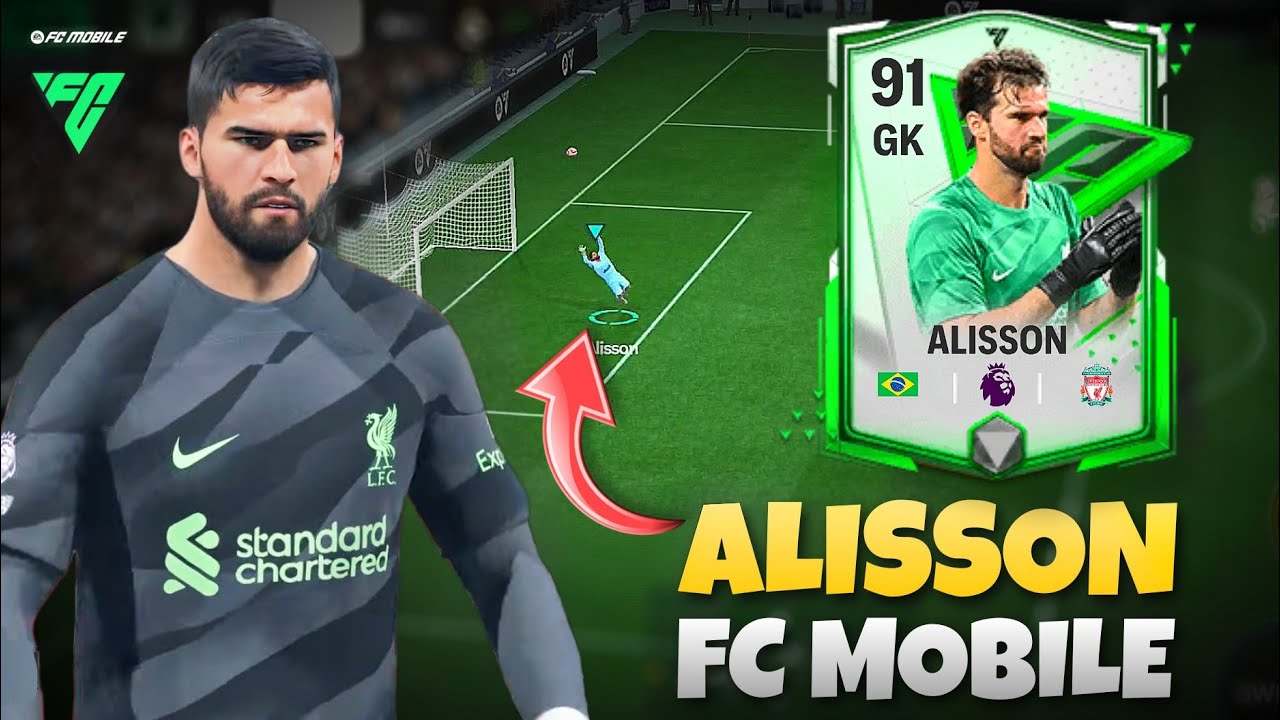 INCREDIBLE REFLEX 😱 ALISSON GK REVIEW FC MOBILE || LION - YouTube