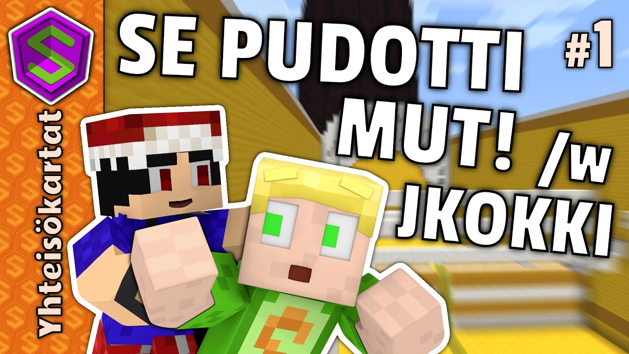 Loistavaa Tiimityötä! | Minecraft Shulkerbox Parkour #1 w/ JKokki - YouTube