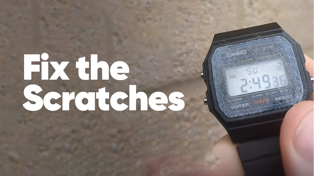 How To Remove Scratches From Your Watch - YouTube