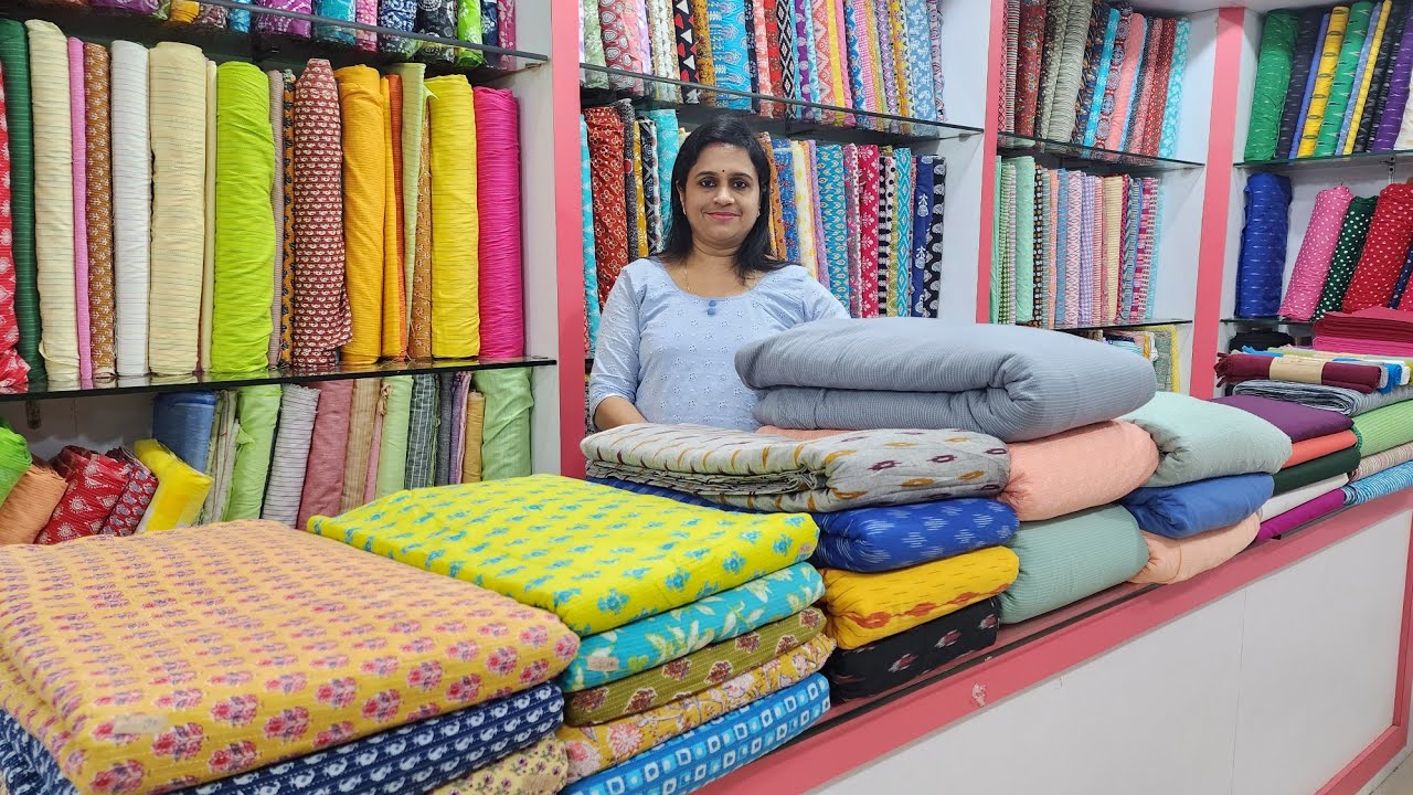 Kantha cotton &Ikat running materials 🌹along with matching bottom ...