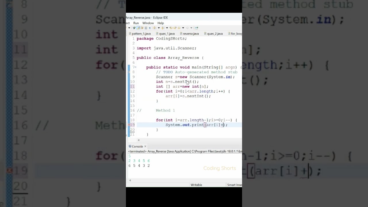 Core Java Reverse Array How To Reverse A Array Lecture 15 Core Java Reverse Array How To Reverse A Array Lecture 15