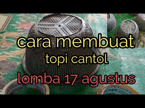 cara buat topi cantol ceting//lomba 17 agustus - YouTube