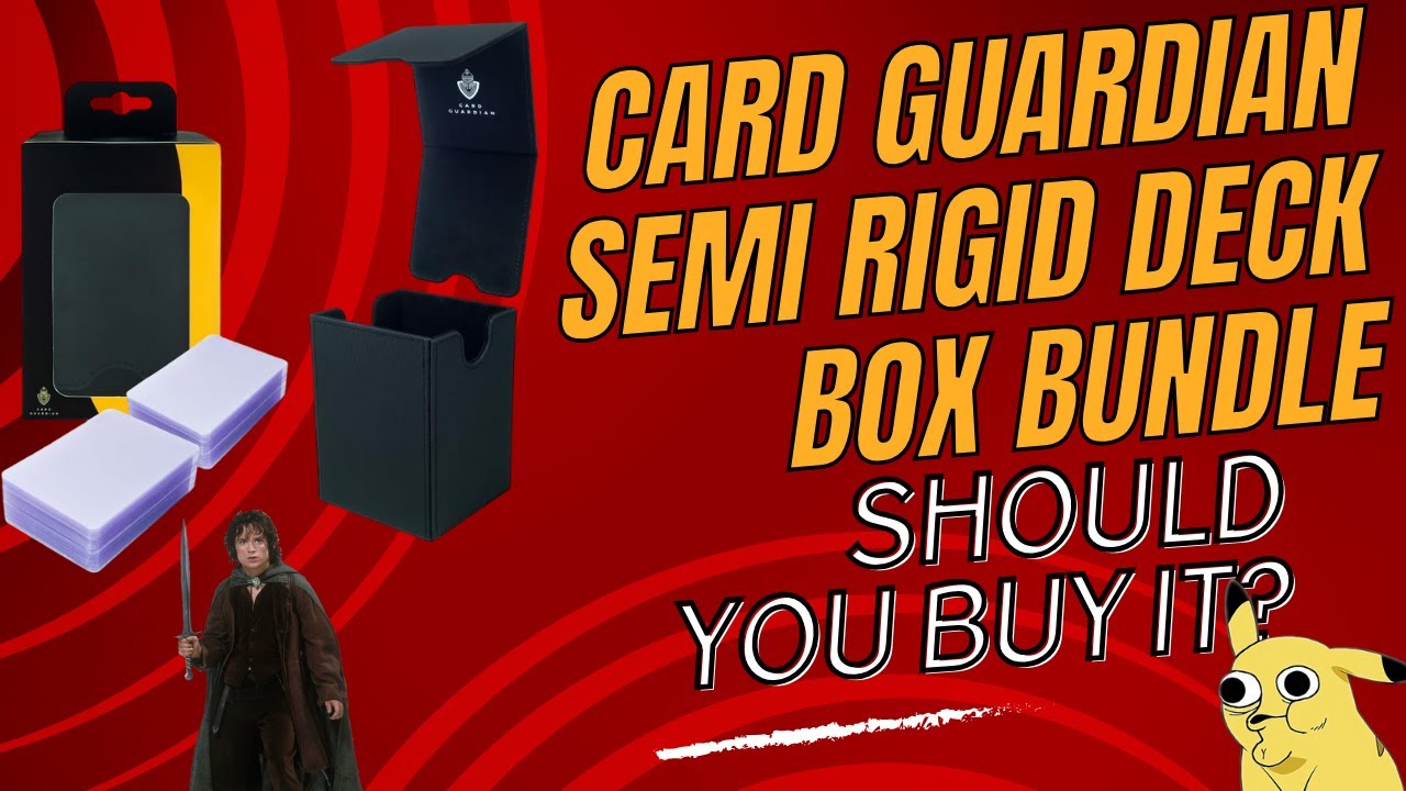 Card Guardian Semi Rigid Deck Box Bundle - TCG View Review - YouTube