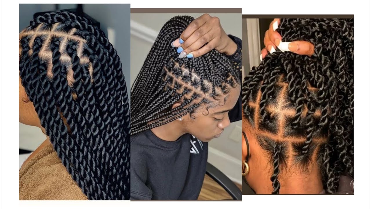 stunning and gorgeous twists box braids for an African ladies || an eye catching box braids ...